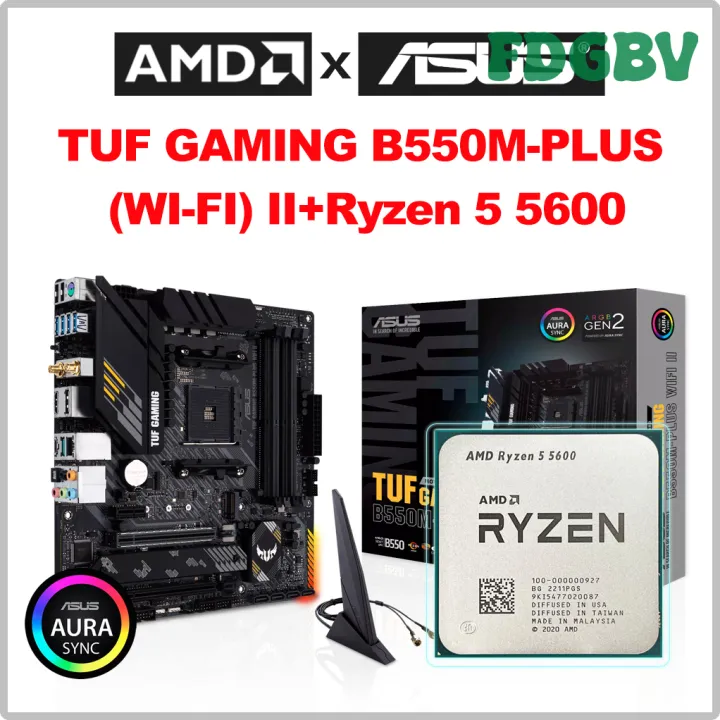 FDGBV ASUS AMD Ryzen 5 5600 CPU Game Processor R5 5600 Socket AM4 DDR4 ...