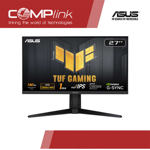 ASUS TUF Gaming VG27AQL3A Gaming Monitor – 27-inch, QHD(2560x1440), 180Hz, Fast IPS, ELMB Sync ...