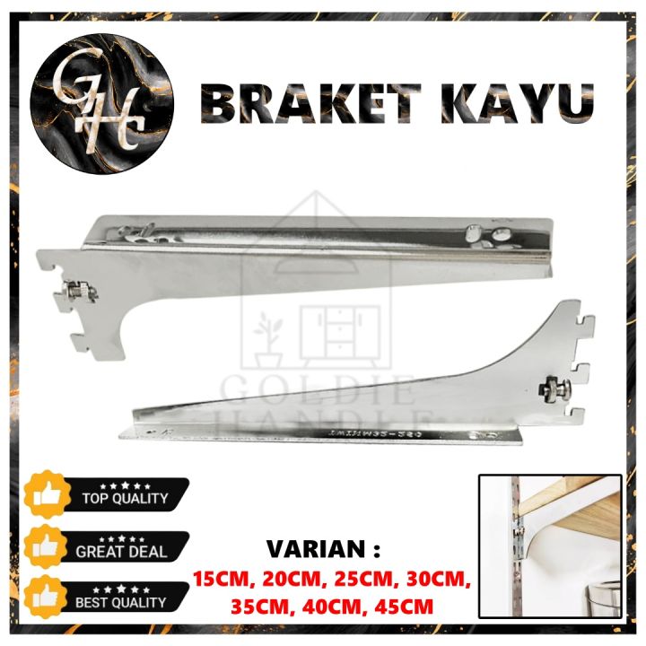 Daun Bracket Kayu Triplek Ambalan Rak Display Penyangga Rak Braket Siku ...