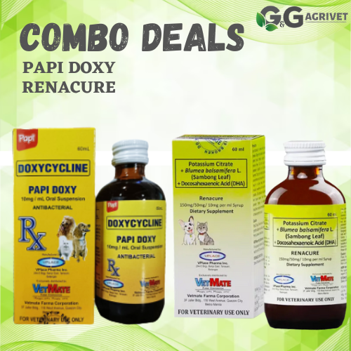 [G&G AGRIVET] PAPI DOXY 60ml/RENACURE 60ml/ANTI BACTERIAL/KIDNEY ...