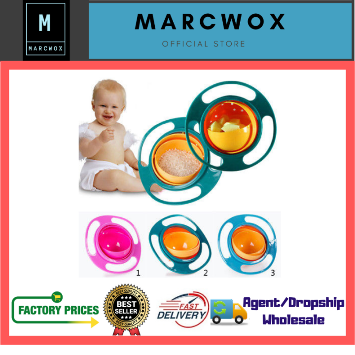 Kids Dish Plate Baby Bowl Gyro Bowl Children Bowl 360 Degree Rotating ...