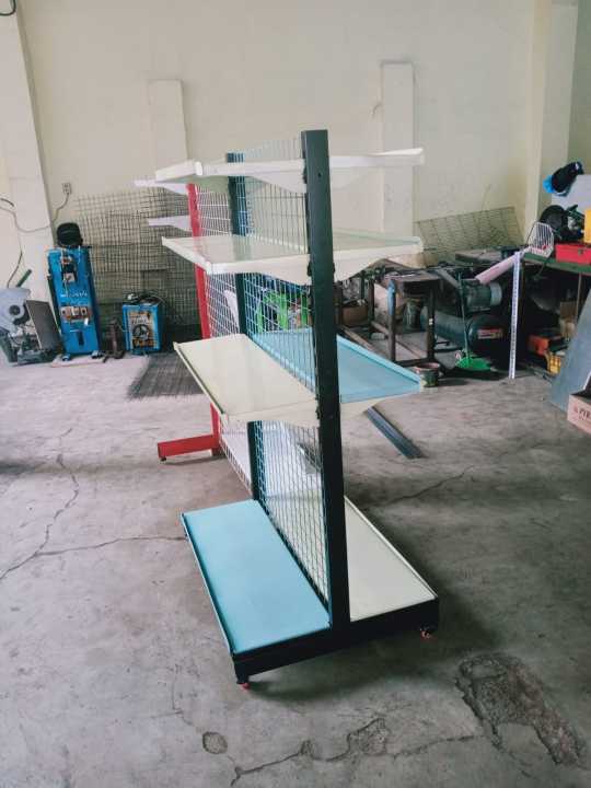 Rak Gondola Rak Minimarket Rak Double Jointing Ukuran 90 x 70 x150cm ...