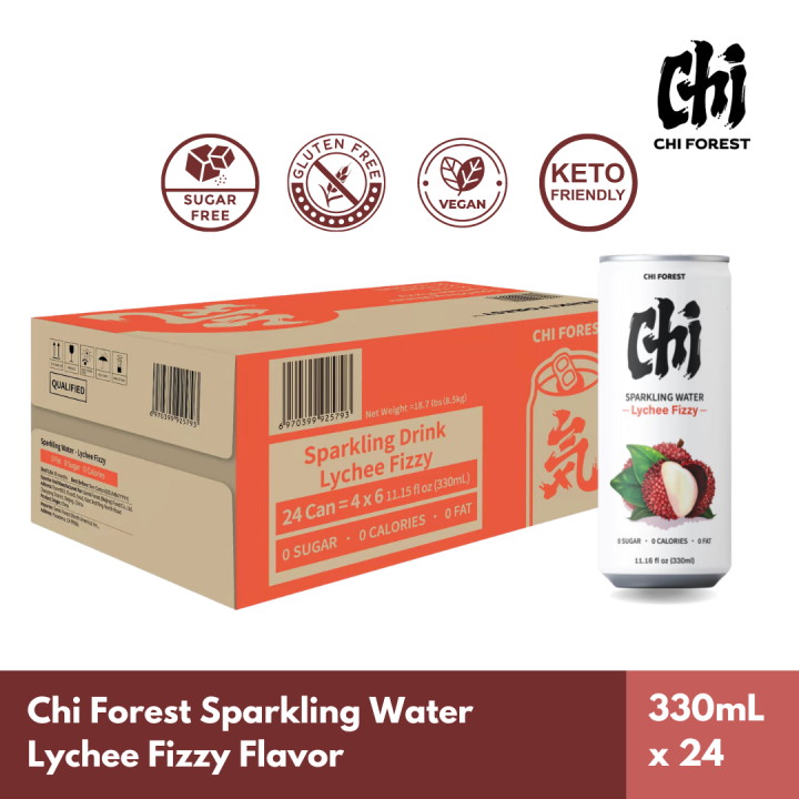 Chi Forest Lychee Fizzy Sparkling Water - Case of 24 330ml | Lazada PH