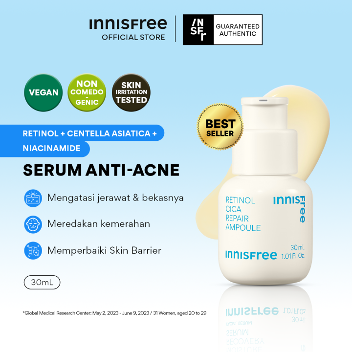 Innisfree Retinol Cica Repair Ampoule 30ml / Acne & Soothing Care Serum ...