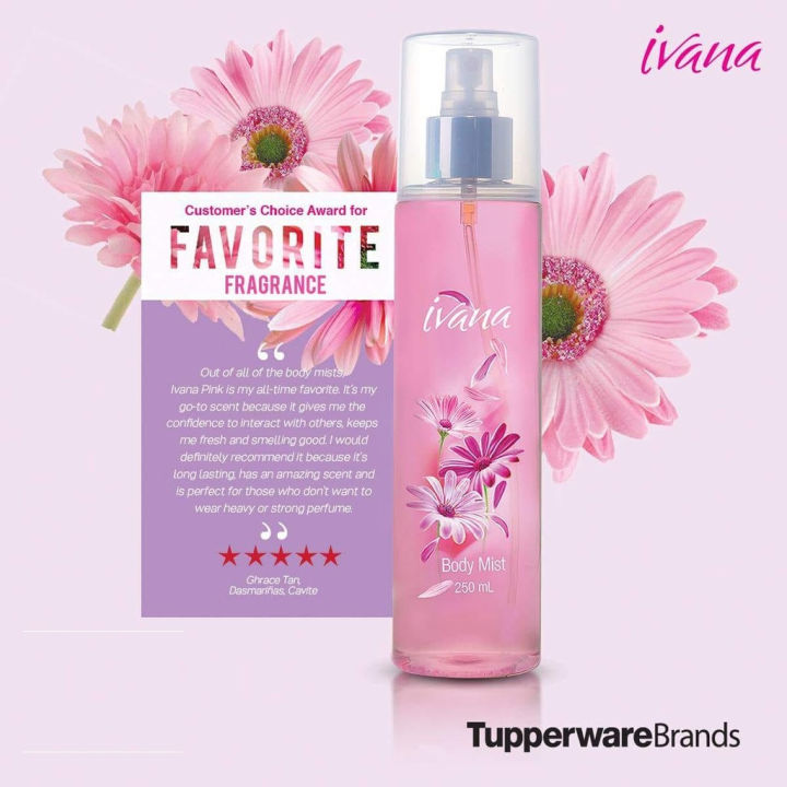 Tupperware body Mist 250ml IVANA | Lazada PH