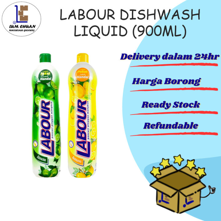 Labour Dishwashing Liquid/Pencuci Pinggan [900ML] - Lemon / Lime | Lazada