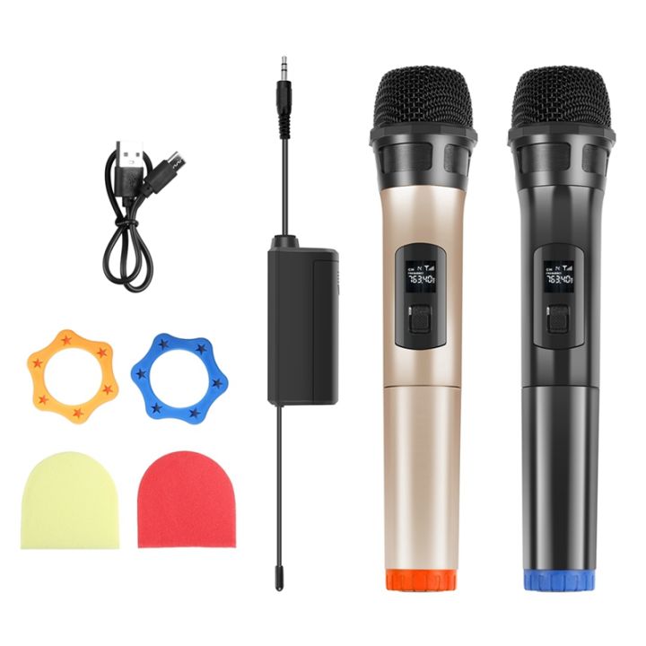 Wireless Microphone UHF Wireless Dynamic Microphone with LED Screen ...