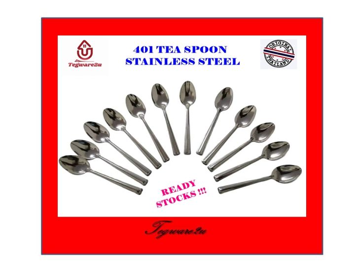 401 STAINLESS STEEL TEA SPOON SUDU TEH (ORIGINAL THAILAND) | Lazada