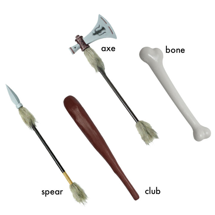 Caveman Accessory Club Bone Spear Axe Toy Prop for Kids Adults ...