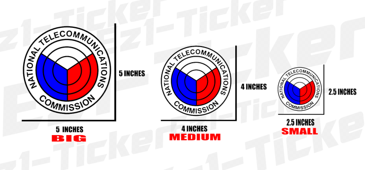 NTC LOGO printable stickers | Lazada PH