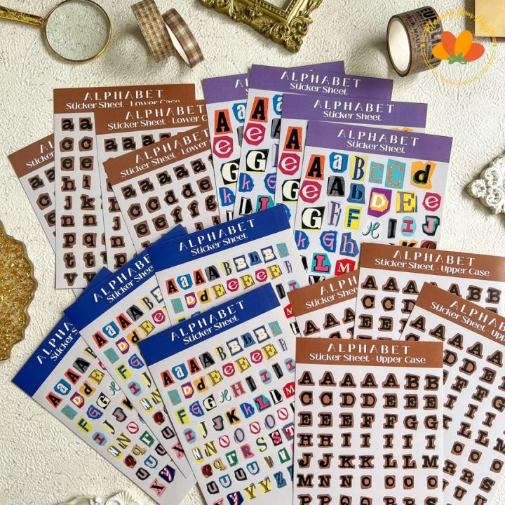 stiker huruf jurnal alphabet sticker tiker Huruf Alphabet Sticker Deco ...