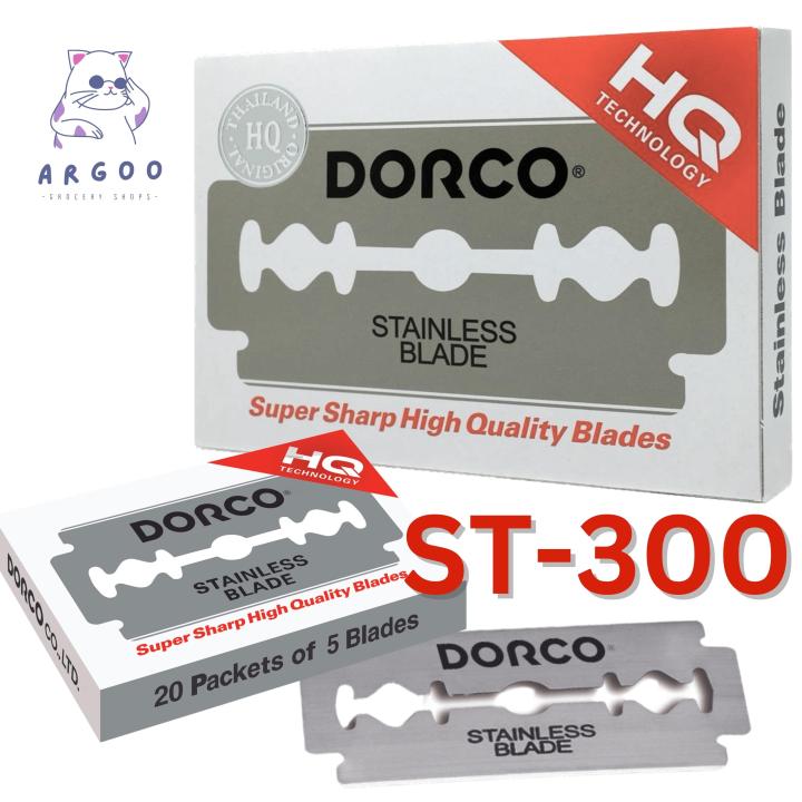 Dorco Stainless Blade ใบมีดโกน 2คม 1กล่องบรรจุ 100ใบ | Lazada.co.th