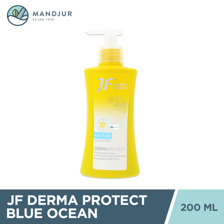JF Derma Protect Blue Ocean Liquid Cleanser 200 mL - Sabun Antibakteri ...