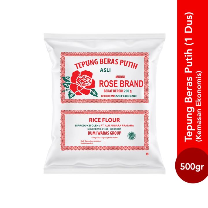Tepung Beras Rose Brand Kemasan 500 gr 1 pcs Ekonomis 1/2 Kg 500 gram ...