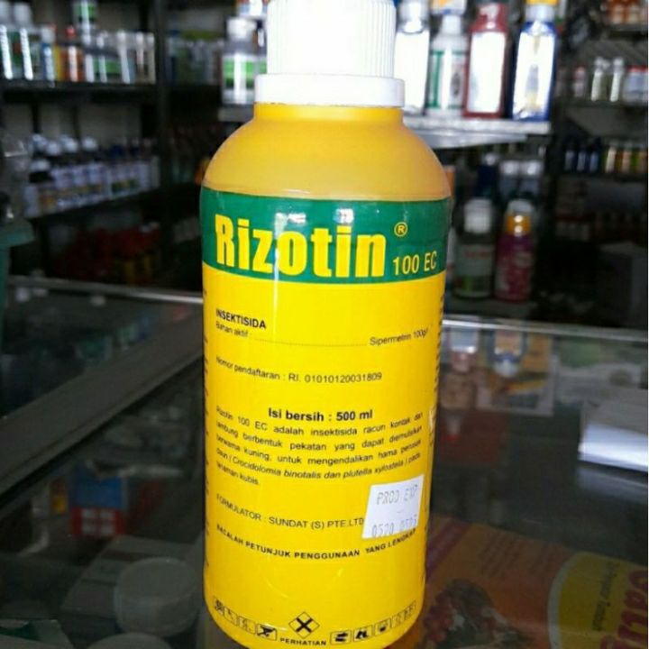 insektisida RIZOTIN 100 ec 500 ml pengendali hama perusak daun | Lazada ...