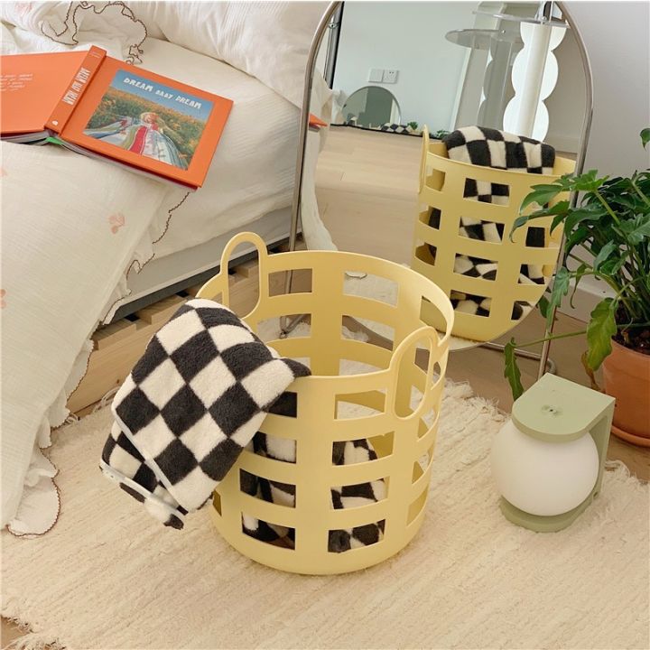 Ready Stock 💟Ins Large Waterproof Laundry Basket Dirty Clothes Basket ...