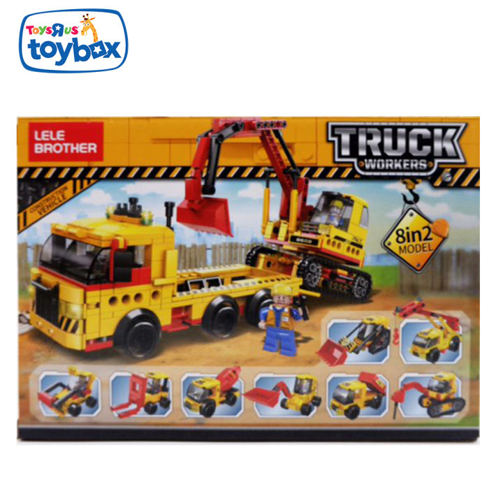 Lele Brother Building Blocks 8608-7 Truck Workers Dump (88 pcs) | Lazada PH