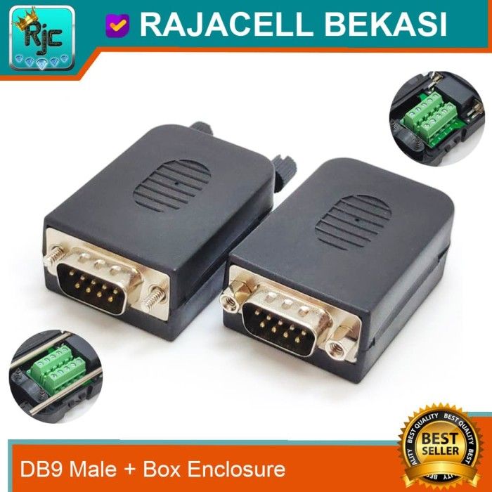 Male DB9 Port Serial RS232 RS485 9pin plus Box Shell Case | Lazada ...