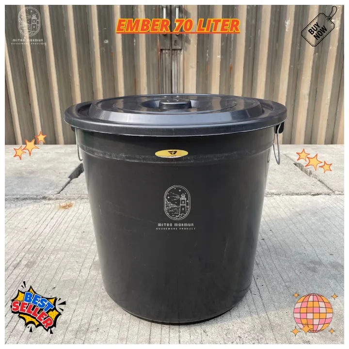 Ember Plastik Hitam 70 Liter GMCC Ember Tebal 70 Liter | Lazada Indonesia