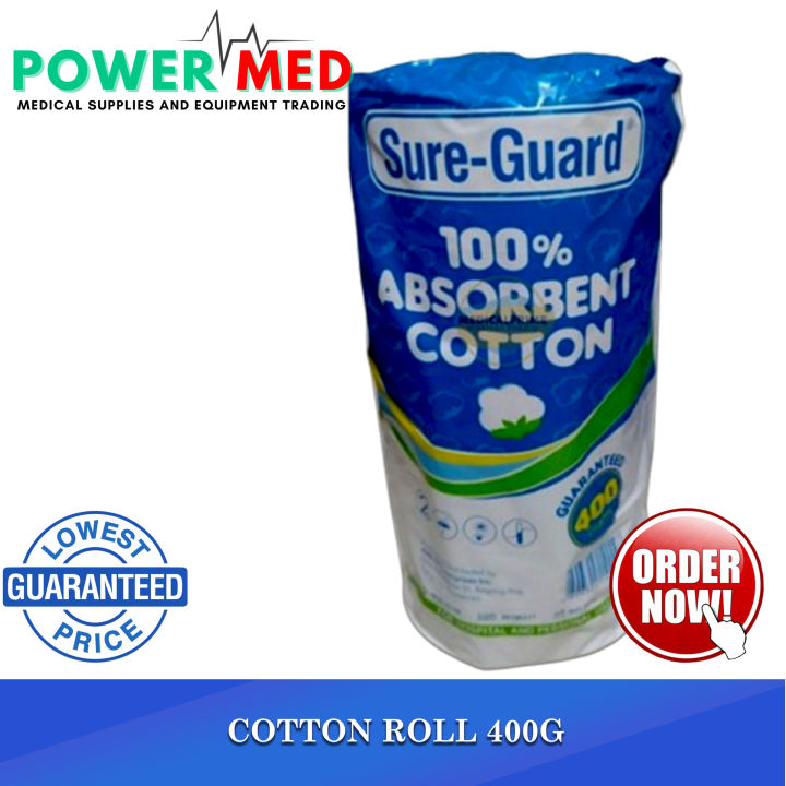 COTTON ROLL 400G PER PIECE (SURE-GUARD BRAND) | Lazada PH