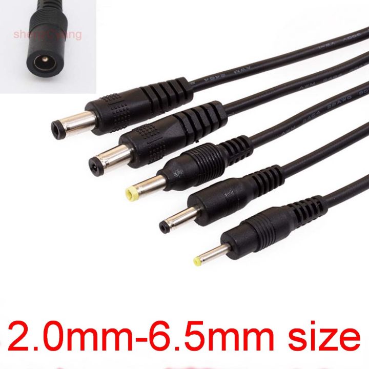 DC Power Jack 5.5mm 2.1mm Female To plug Male 6.5mm 6.3mm 4.8mm 4.4mm 4.0mm 3.5mm 3.0mm 2.5mm 1 ...