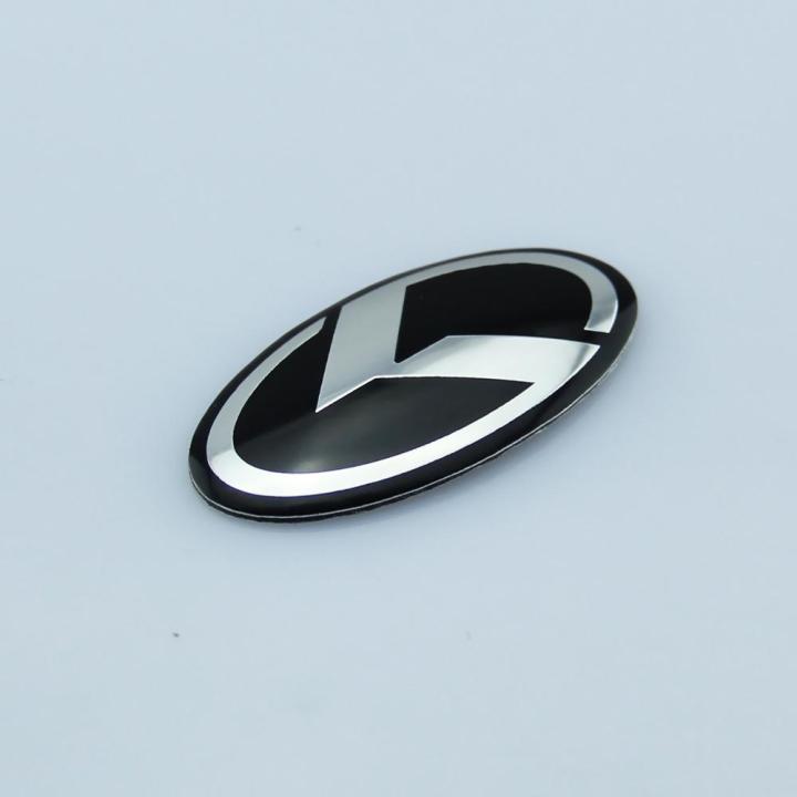 Black 60X25mm Car steering wheel logo sticker for Kia K3 K5 k7 k9 ...