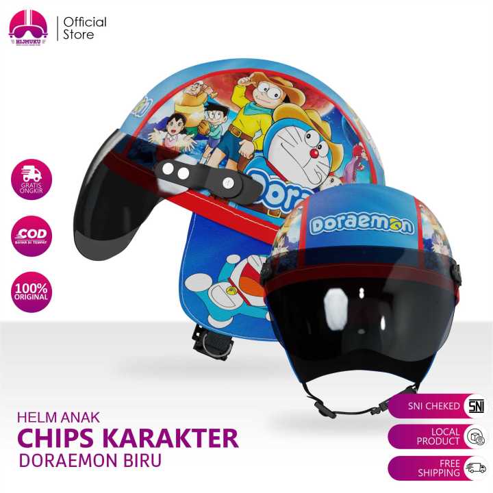 Helm Anak Retro Lucu Usia 1 - 5 Tahun Motif Doraemon | Lazada Indonesia