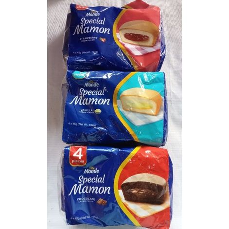 Monde Special Mamon Vanilla Flavor Strawberry Flavor Chocolate Cream ...