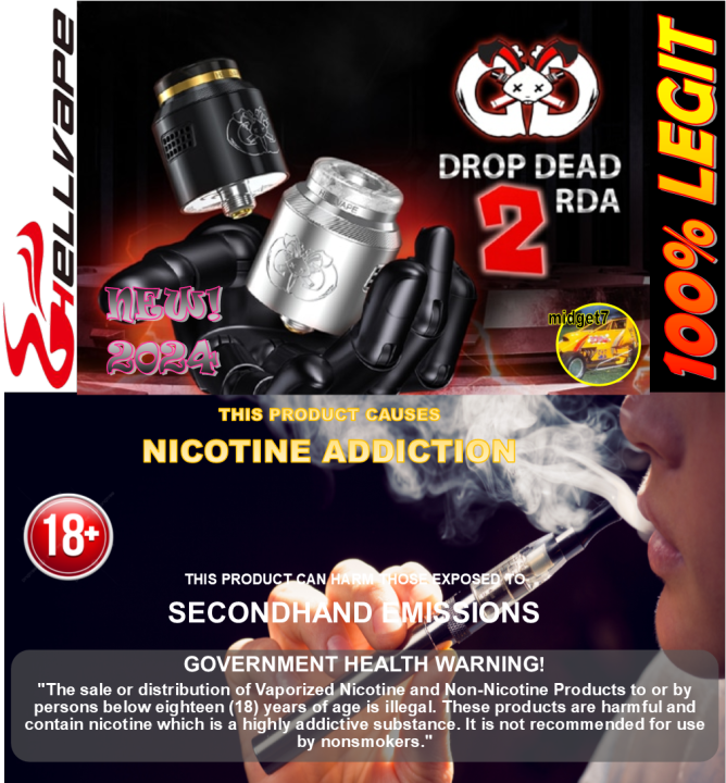 Hellvape Drop Dead 2 RDA Atomizer 24mm | Lazada PH