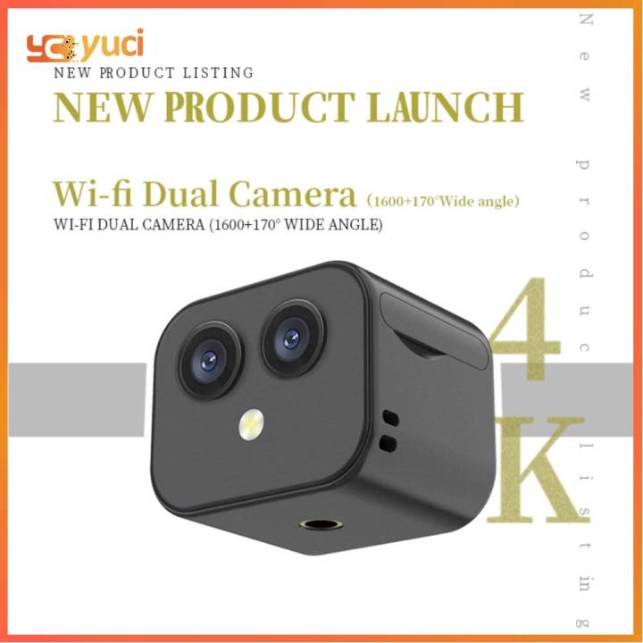 New 4K Mini Wireless Camera Dual Camera Night Vision WiFi Hidden Camera ...
