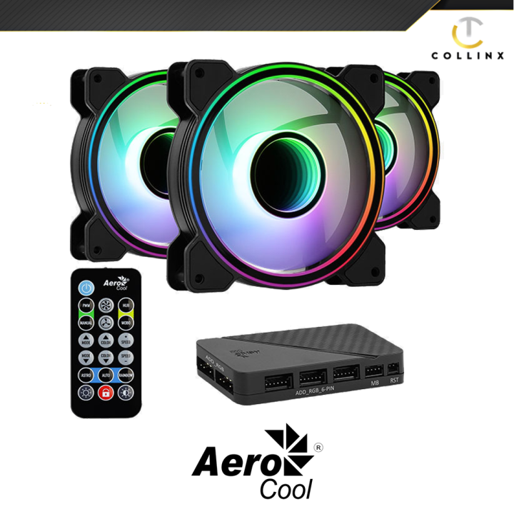 CASE FANS AEROCOOL MIRAGE 12 ARGB | Infinity Mirror Rgb Design ...