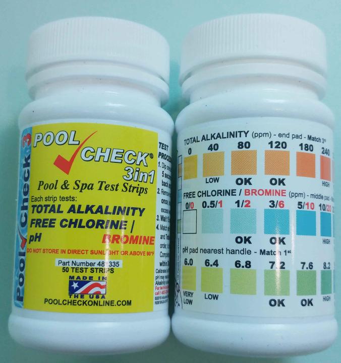 PoolCheck 3in1 . Basic Swimming Pool Test Kit. Test for Free Chlorine ...