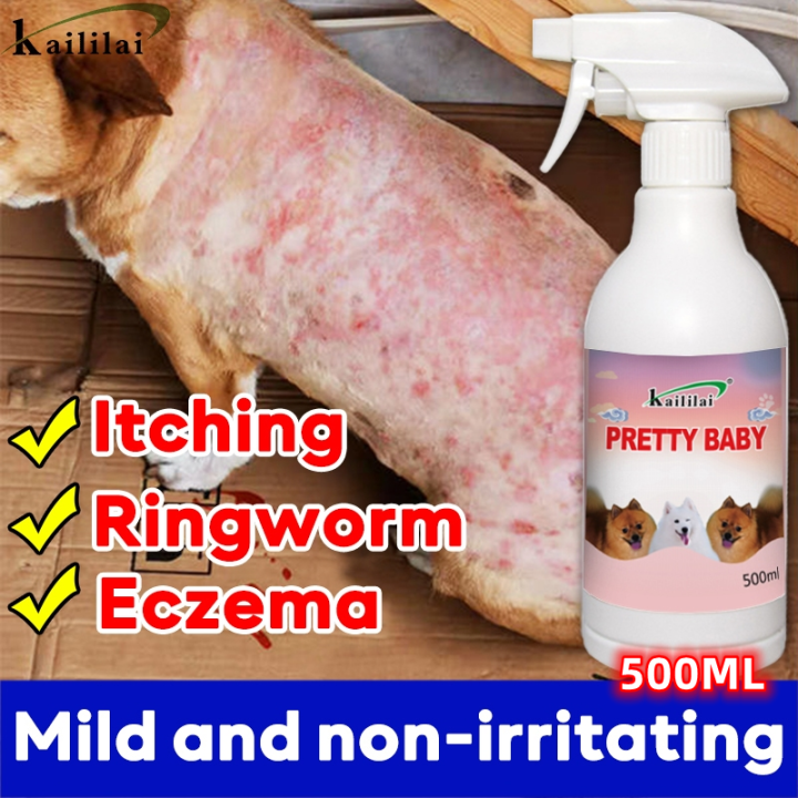 COD Kaililai 500ML Dog Spray for Skin Disease Galis Ng Aso Gamot Pets ...