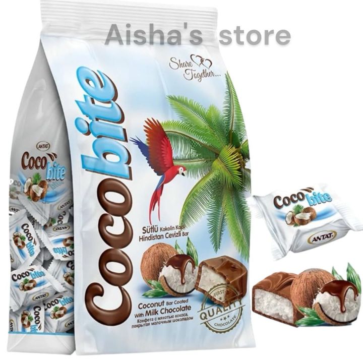 Antat Cocobite Chocolate Coconut Bar Coated With Milk 500gm/1kg | Lazada