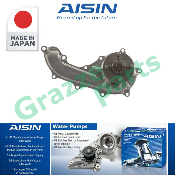 AISIN Made In Japan Engine Water Pump for Toyota Prado RZJ95 3RZ Innova ...