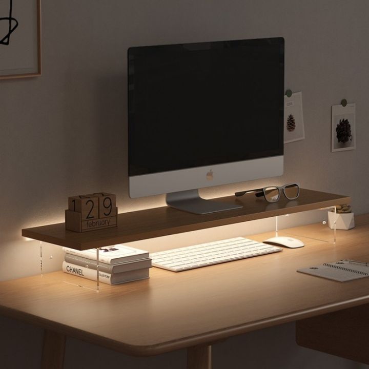 Minimalist Monitor Stand Office Computer Screen Shelf Desktop Storage ...