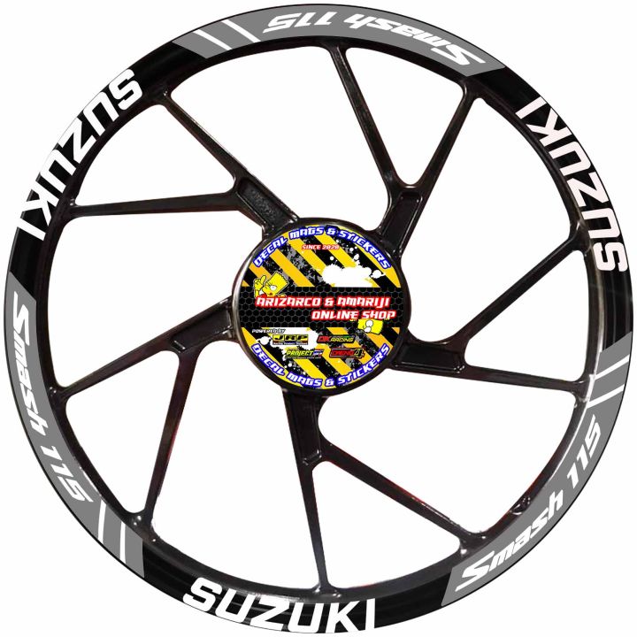 Suzuki Smash 115 Decal Mag Sticker Printed Version 1 set Front and Rear ...