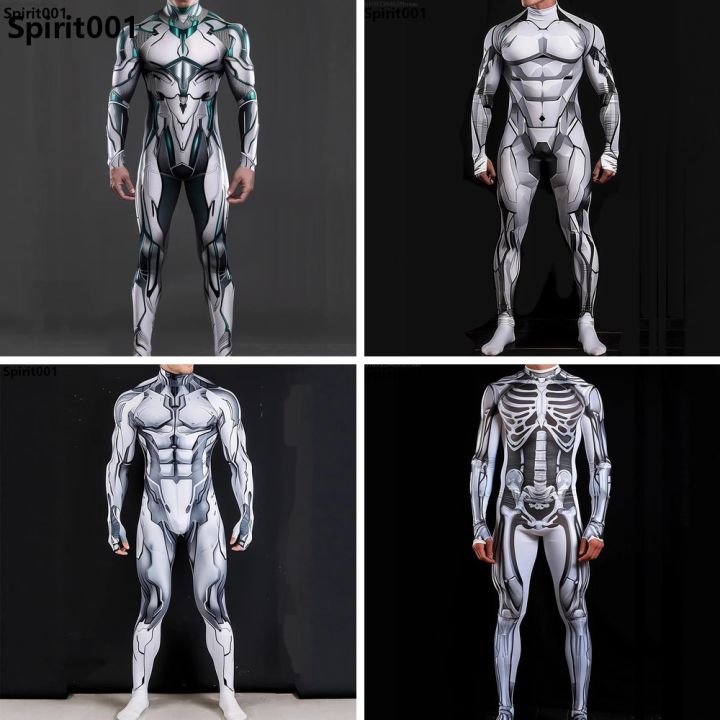 Cyberpunk Robot Muscle Jumpsuit 3D Printed Cosplay Costume Steampunk ...