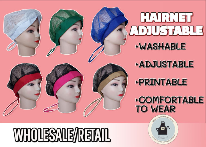 HAIRNET- ADJUSTABLE AND WASHABLE (AFFORDABLE YET QUALITY) | Lazada PH