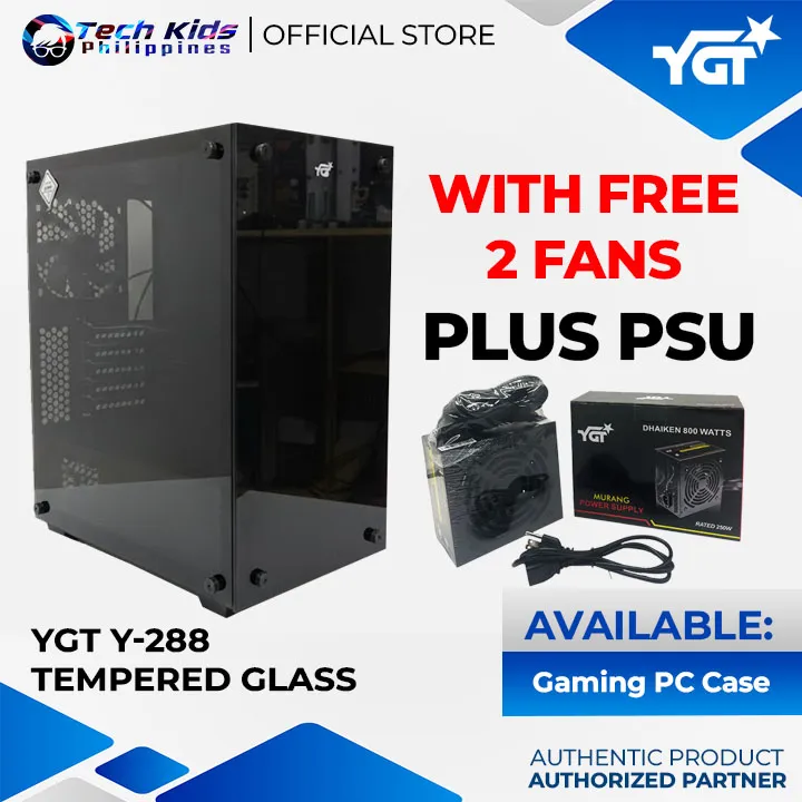 YGT Y-288 Tempered Glass Gaming PC/ Desktop Case M-ATX / MINI-ITX ...