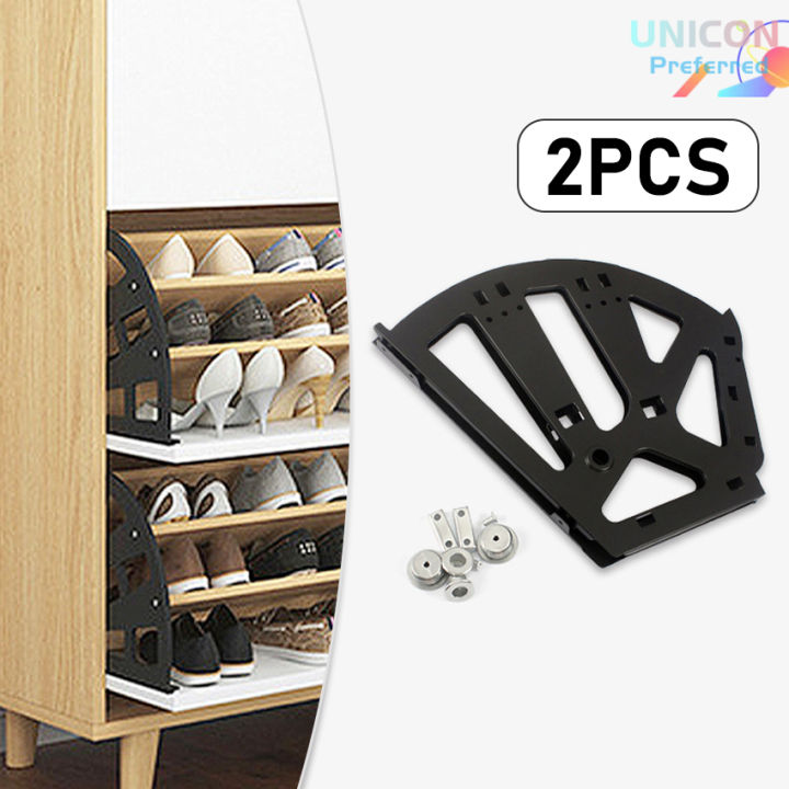 2Pcs Steel 304 Shoe shelf Flip Frame Rack Cabinet Hinges Hardware ...