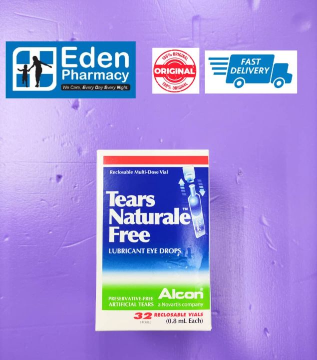 Alcon Tears Naturale Free Lubricant Eye Drops 0.8ml ( 32's ) | Lazada