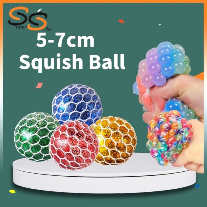 Mesh Squish Ball/Squeeze Ball Release Stress Funny Anti-Stress Squishy ...