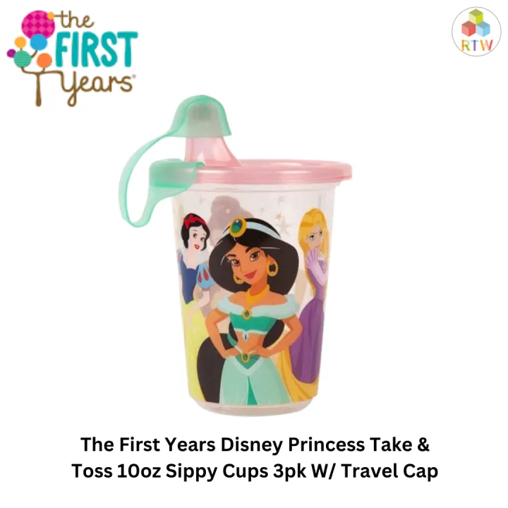 The First Years Disney Princess Take & Toss 10oz Sippy Cups 3pk W ...
