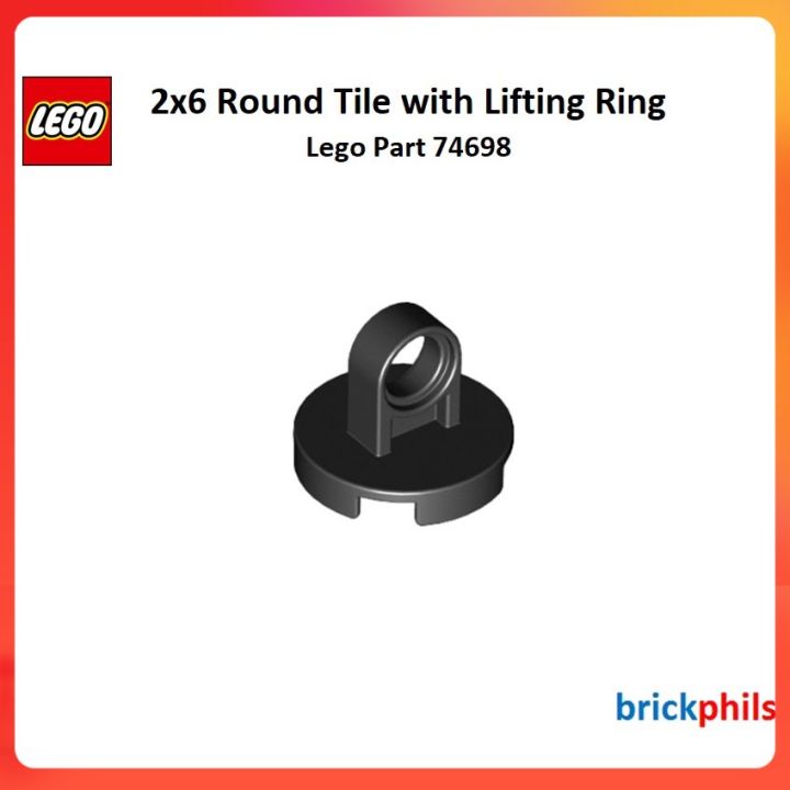 Lego Part 74698 2x6 Round Tile with Lifting Ring | Lazada PH