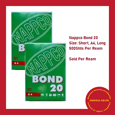 Paper Nappco Bond 20 Short 500's (MAX 5RMS ONLY PER ORDER) | Lazada PH