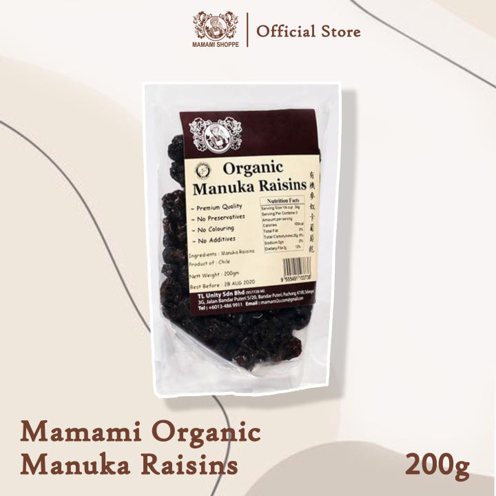 Mamami Organic Manuka Raisin (200g) | Lazada