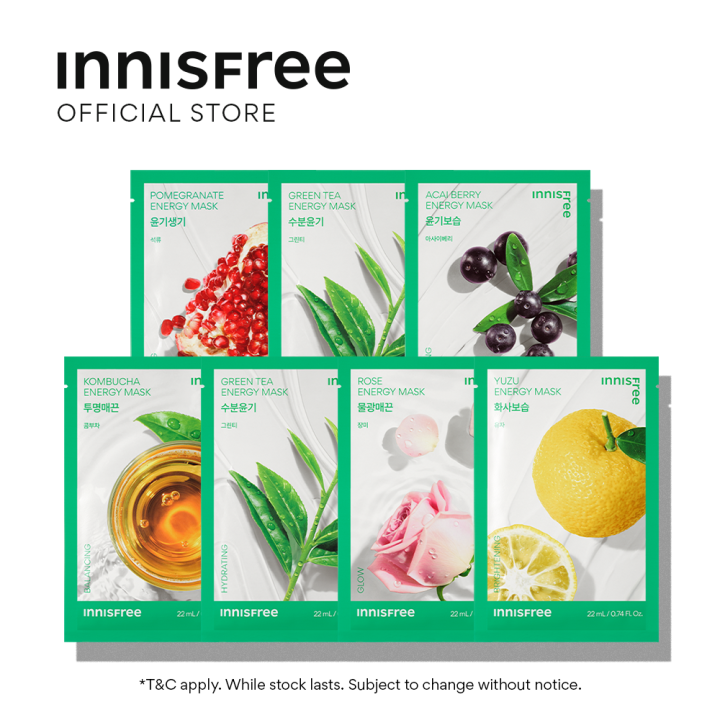 Buy 5 Get 2 Innisfree the 7 Days Sheet Mask Bundle | Lazada Indonesia