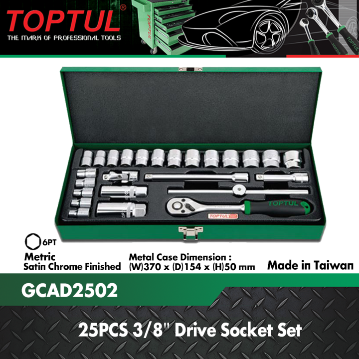 Toptul Socket Set 3/8" Drive | Lazada PH