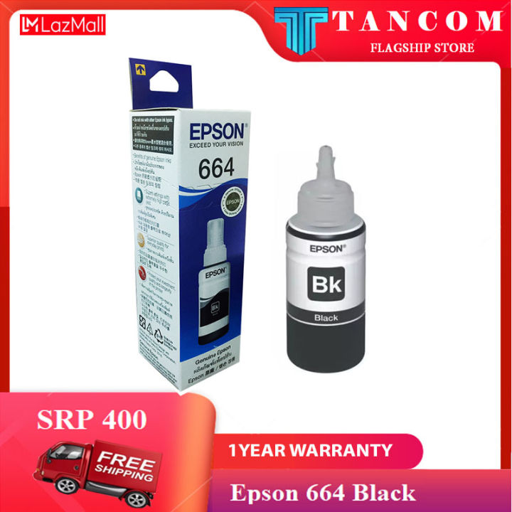 Original Epson 664 Ink Compatible for L series Printer (Black) | Lazada PH